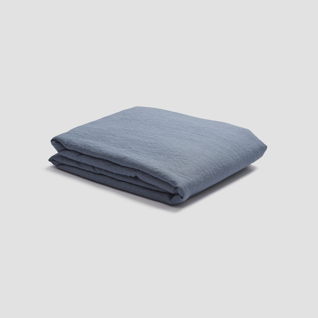 Dusk Blue Linen Blend Flat Sheet | Piglet in Bed US