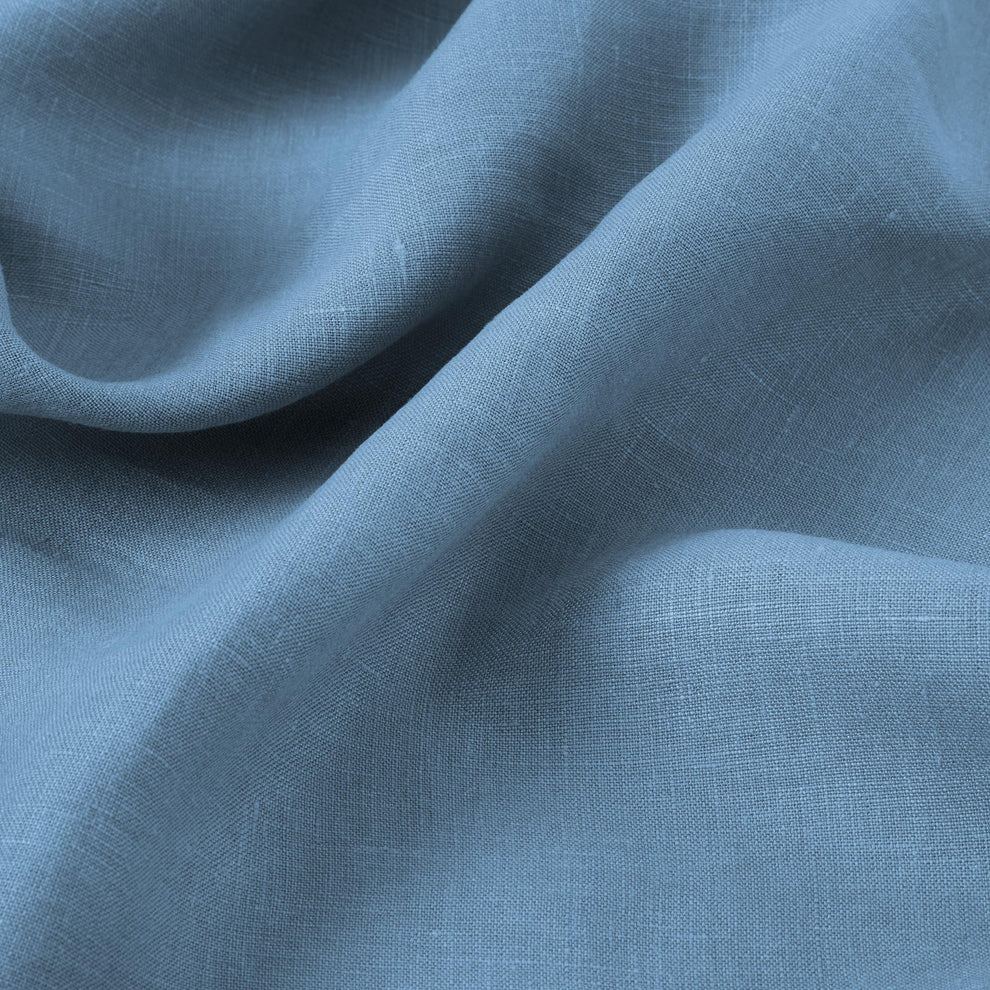 Dusk Blue 100% Linen Duvet Cover | Piglet in Bed US