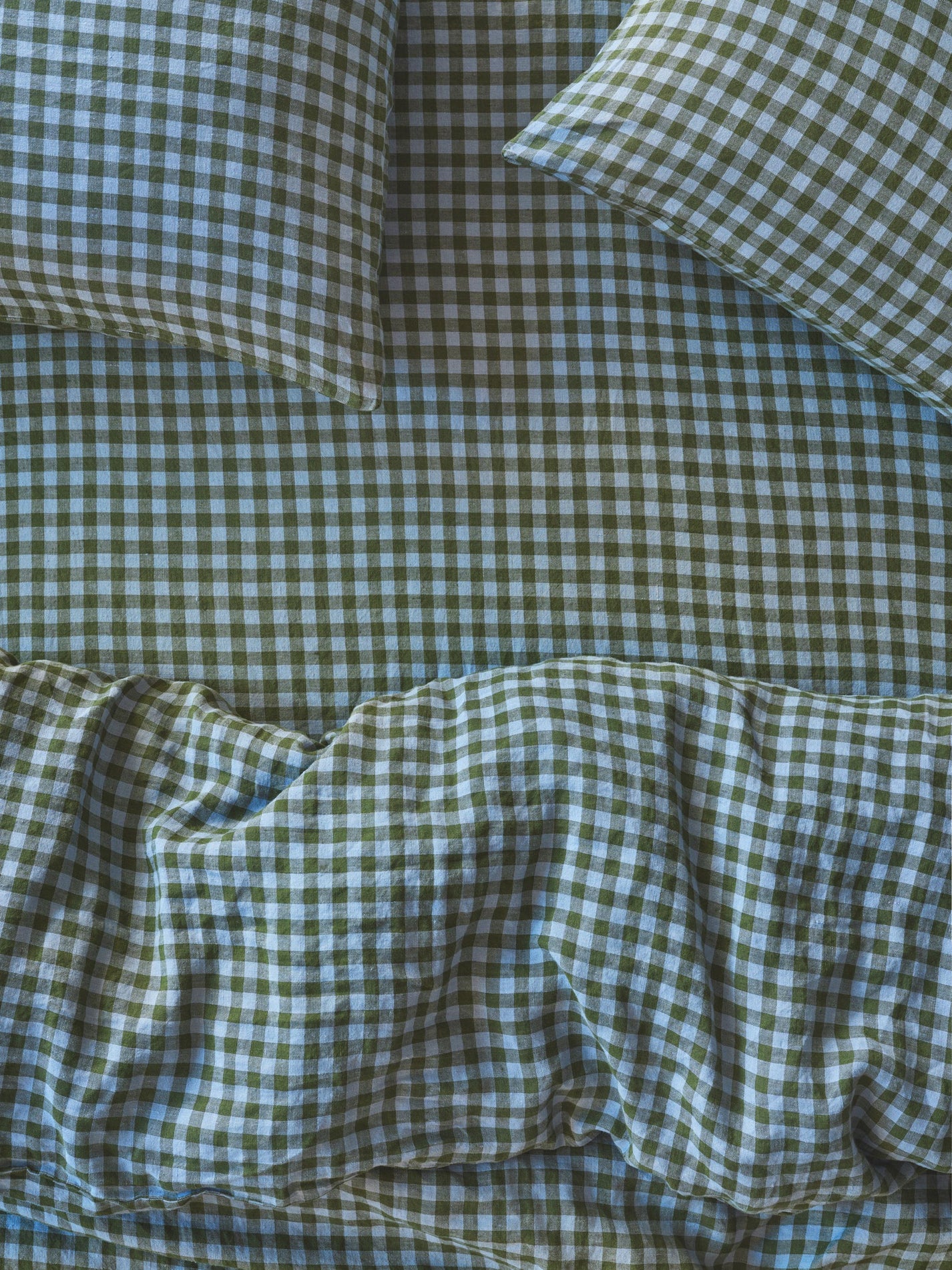 Dusk Blue Linen Blend Duvet Cover | Piglet in Bed US