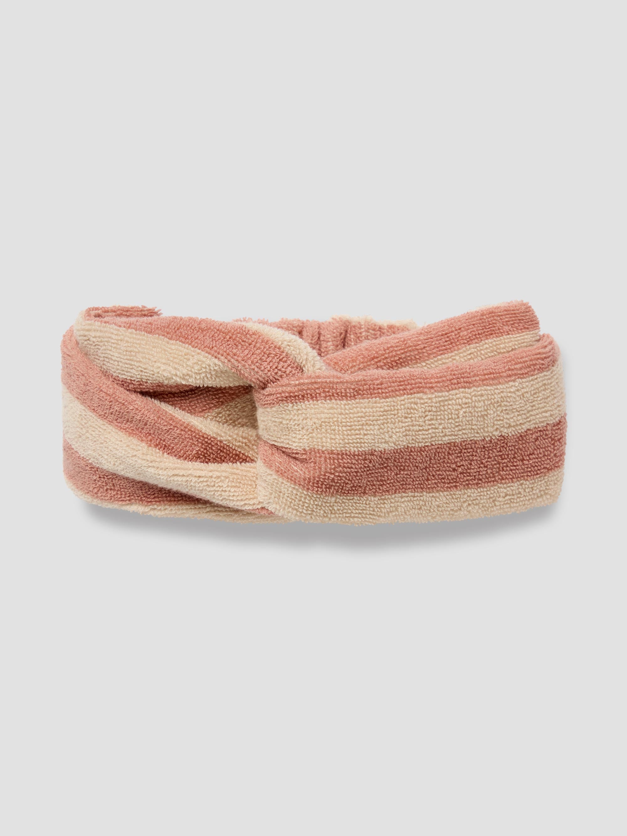 Sand Shell Pembroke Stripe Cotton Headband | Piglet in Bed US