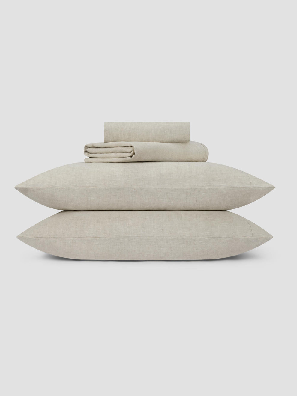 Oatmeal Linen Blend Sheet Set | Piglet in Bed US